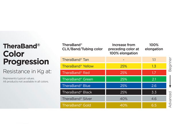 Thera-Band Ιμάντας Άσκησης CLX 2m με 11 Διαδοχικούς Δακτυλίους σε κουτί ...
